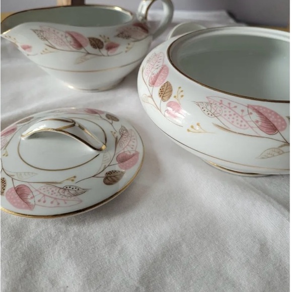 Noritake | Dining | Noritake Pink And Gold Serveware Set For Elegant ...